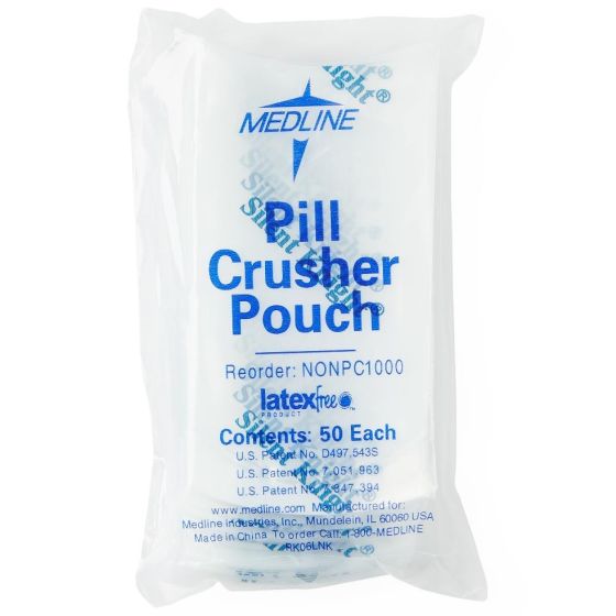 Pouches for Medline Silent Knight Pill Crusher 1000Ct