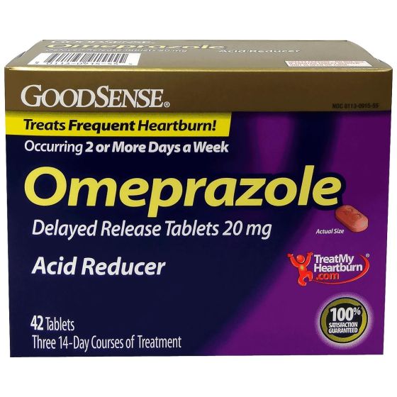 GoodSense Omeprazole Delayed Antacid Tablet 20mg 42Ct