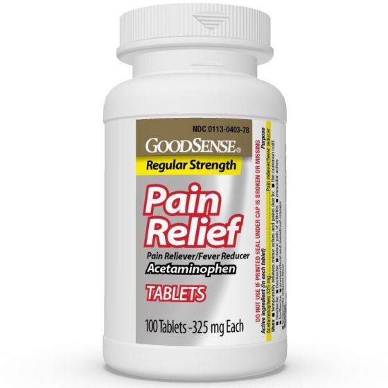 Good Sense Regular Strength Pain Relief 325mg 100Ct