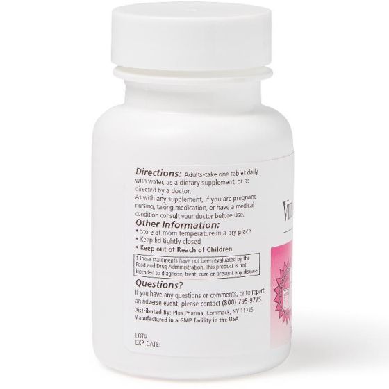 PlusPharma Vitamin B-12 Tablet 100mcg 100Ct