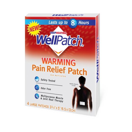 WellPatch Warming Pain Relief Heat Patch 4Ct