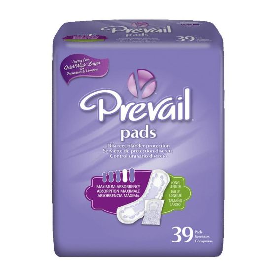Prevail 13in Bladder Control Liner Pads 39Ct