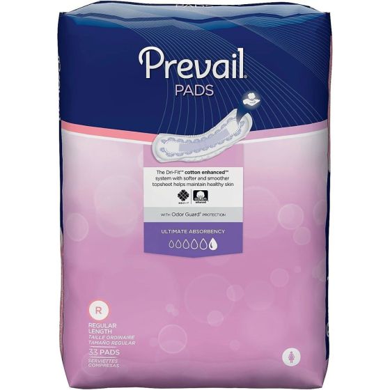 Prevail Ultimate Absorbency Women's Bladder Control Pads 132Ct