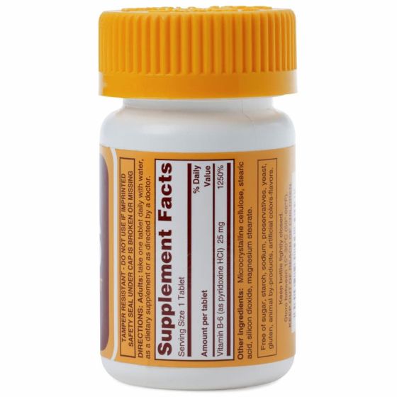 Vitamin B-6 Tablet 25mg 100Ct