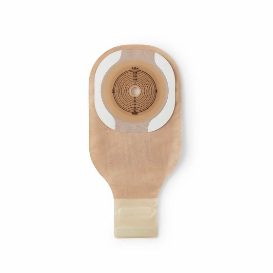 Premier CeraPlus Flat 1-Piece Drainable Ostomy Pouch with Tape Border ...