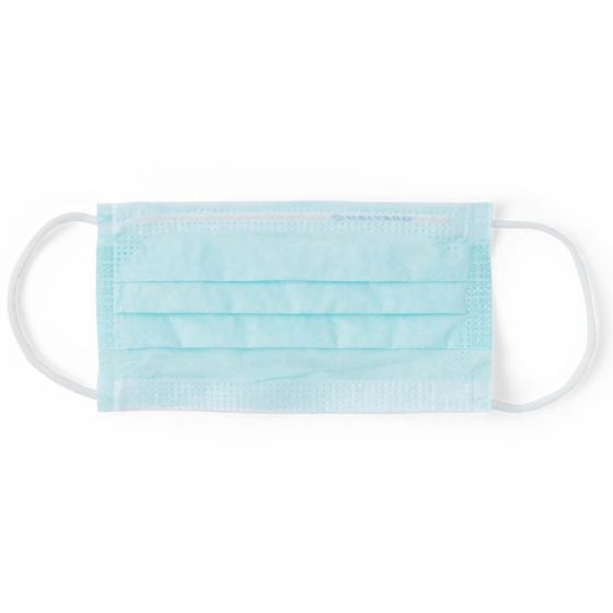 Halyard Basic Blue 3-Ply Face Mask with Ear Loops 50Ct
