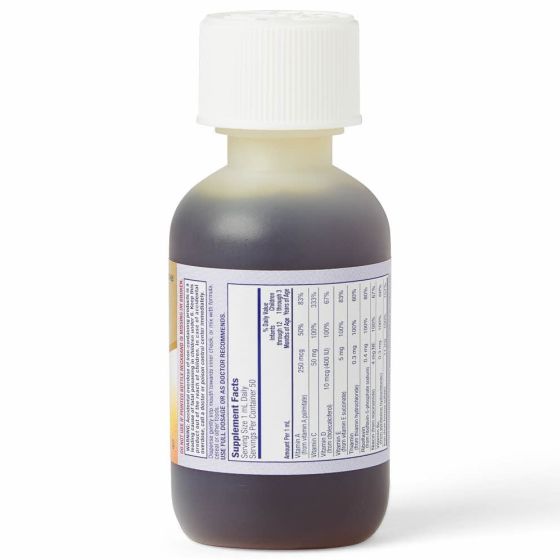 Poly-Vi-Sol with Iron Multivitamin Supplement Drops, 50 mL