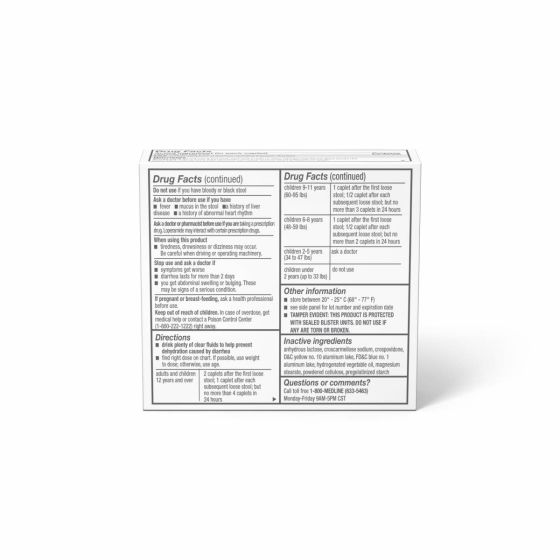 Loperamide Anti-Diarrheal Caplets 2mg 12Ct
