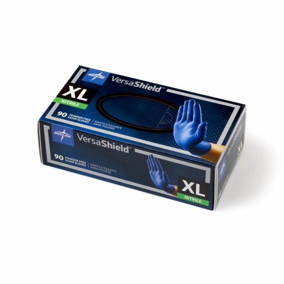 Medline VersaShield Full Texture Nitrile Glove XL 90Ct
