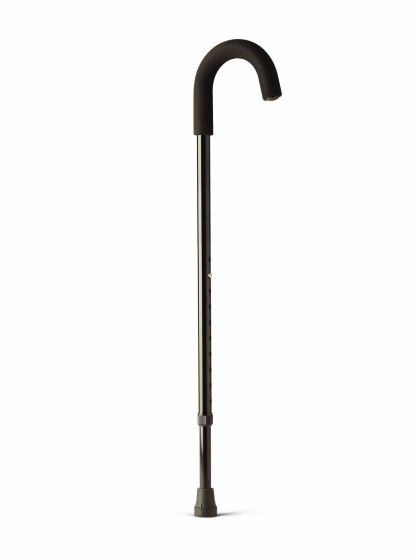 Medline Standard Aluminum Cane 300lb Black 6Ct