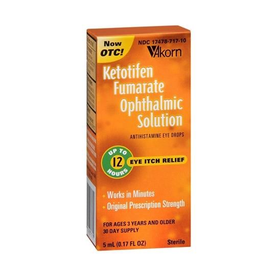 Ketotifen Fumarate Eye Itch Relief Drops 0.17oz 1Ct