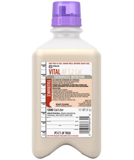 Vital AF Nutritional Supplement 1.2Cal/mL Vanilla 1000mL Bottle 1Ct