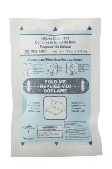 Medline Deluxe Instant Cold Pack 5x7.5 Single Use 24Ct