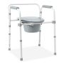 Medline 3-in-1 Elongated Steel Commode 350lb Cap 1Ct