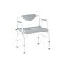 Medline Steel Bariatric Drop Arm Commode, 1,000lb Cap 1Ct