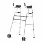 Medline Upright Folding Walker Adult Gray 1Ct