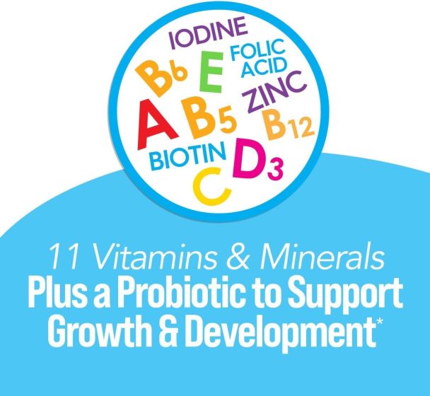 Culturele Kids Multivitamin Probiotic Chewable Tablets 50Ct