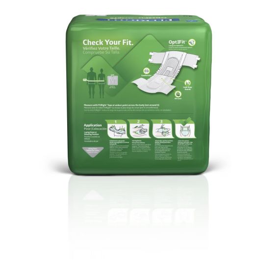 Medline FitRight OptiFit Extra+ Disposable Brief M 20Ct