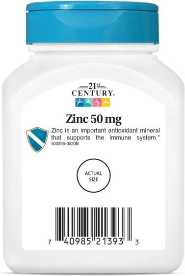 21st Century Zinc Tablets 50mg 110Ct