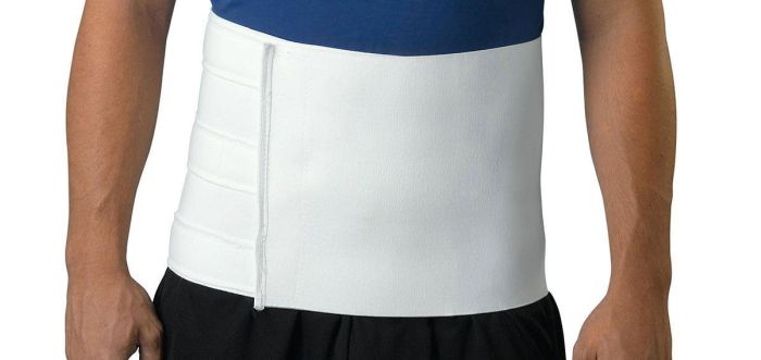 Medline Premium Univ 4-Panel 12in Abdominal Binder 1Ct