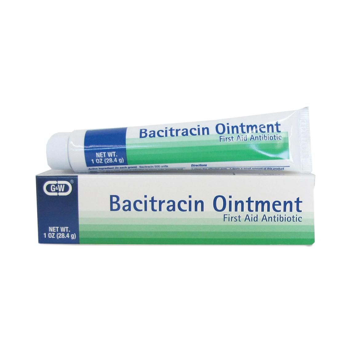 Bacitracin Ointment, 500 units/gram, 1-oz. Tube