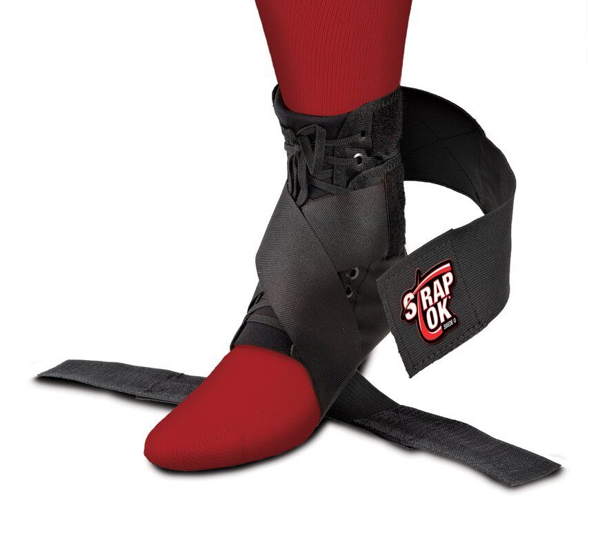 Strap Lok Ankle Brace Left/Right L Black 1Ct