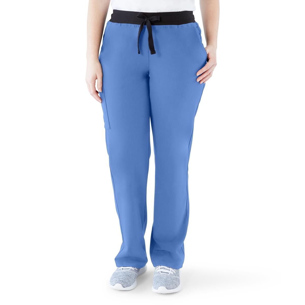 Varick ave Women's Scrub Pants Regular Ceil Blue Size 3XL