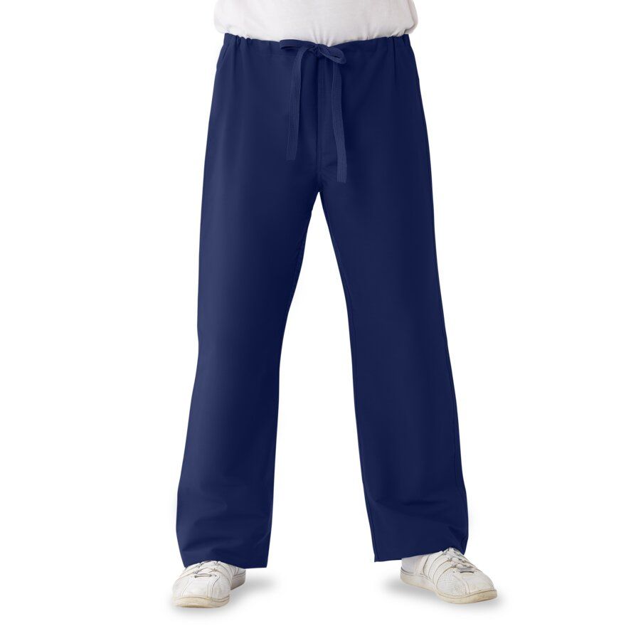 ComfortEase Unisex Reversible Scrub Pants with Drawstring Waist ...
