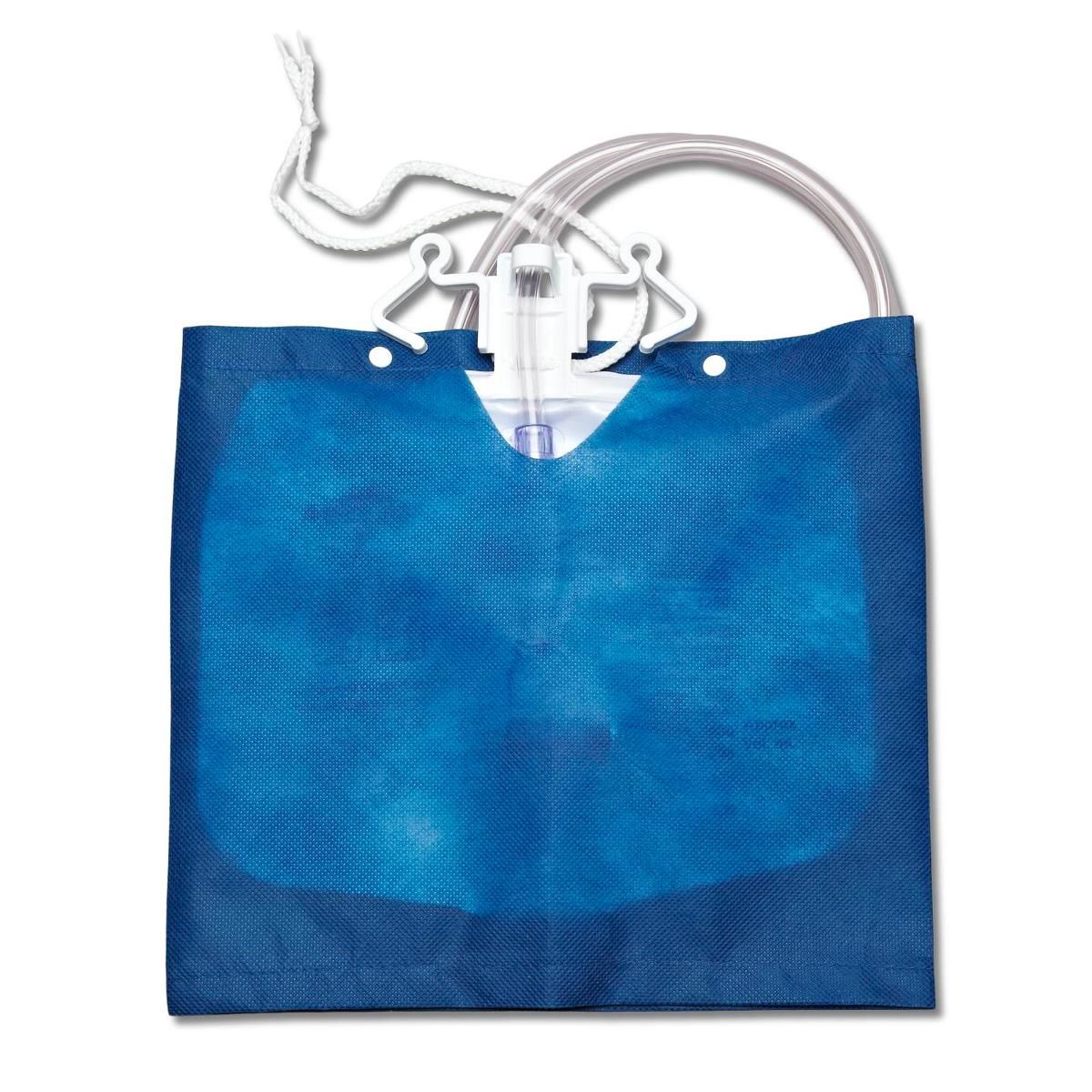 Medline Fabric Urinary Drain Bag Cover Blue 20Ct