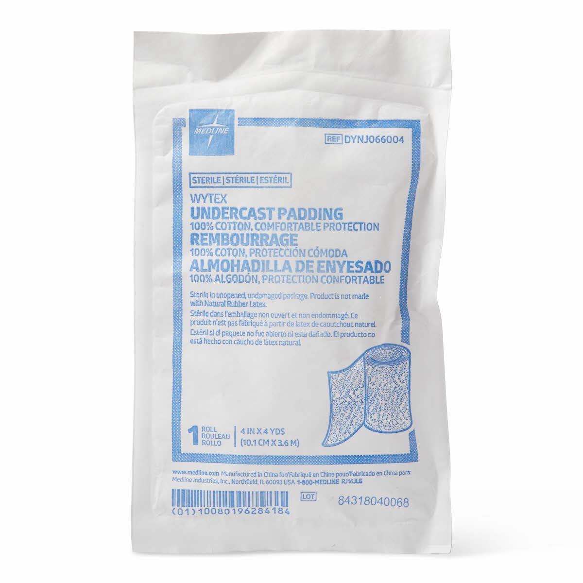 Medline St Wytex Cotton Undercast Padding 2in x 4yd 1Ct