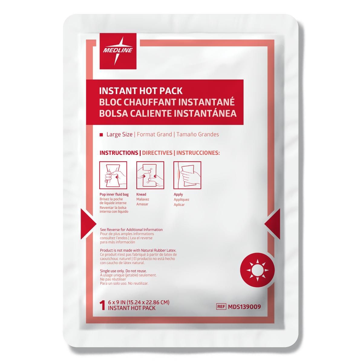 Medline Instant Hot Pack 6in x 9in 1Ct