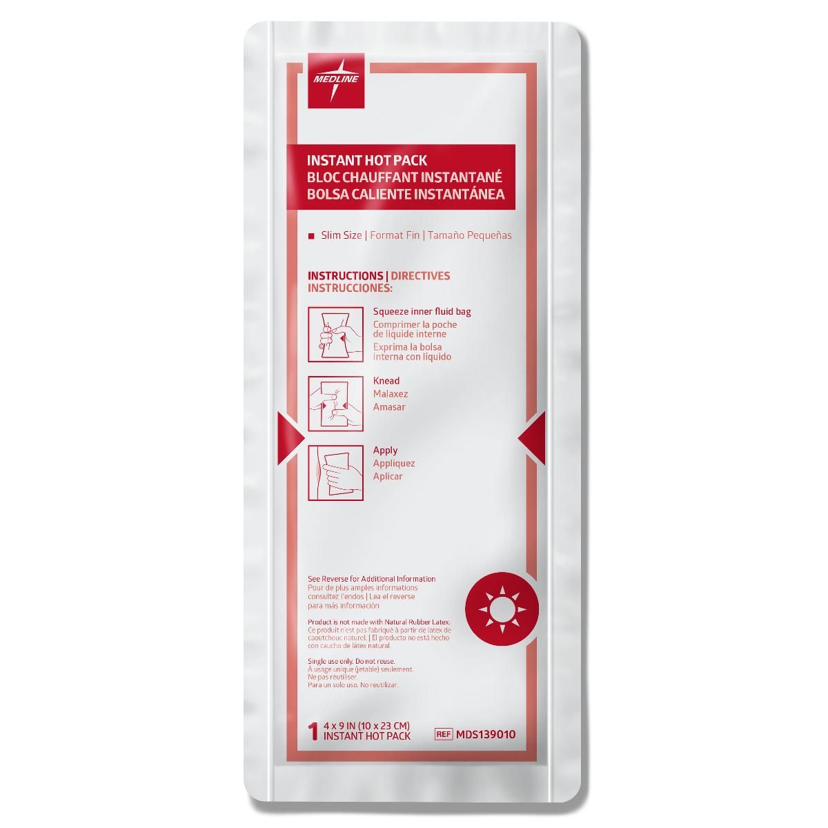 Medline Instant Hot Pack 4in x 9in 1Ct