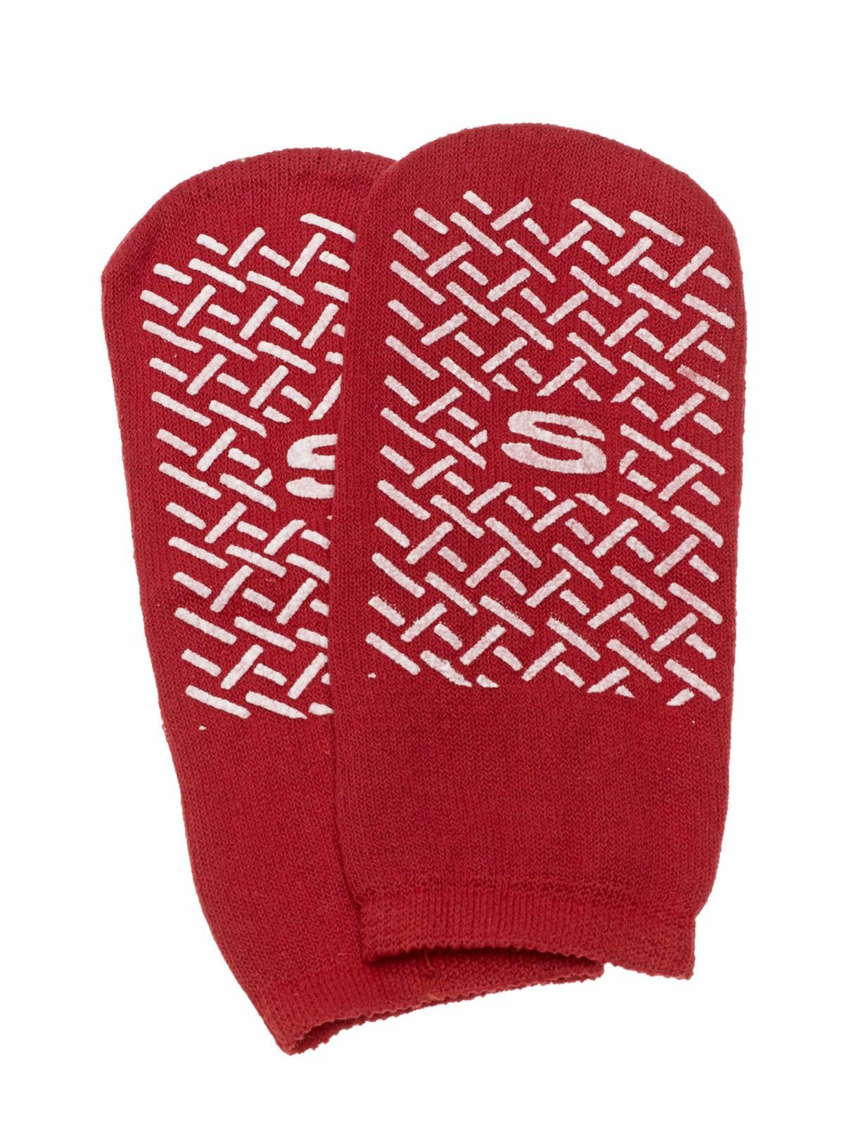 Medline Single-Tread Slippers Red S 1Pr
