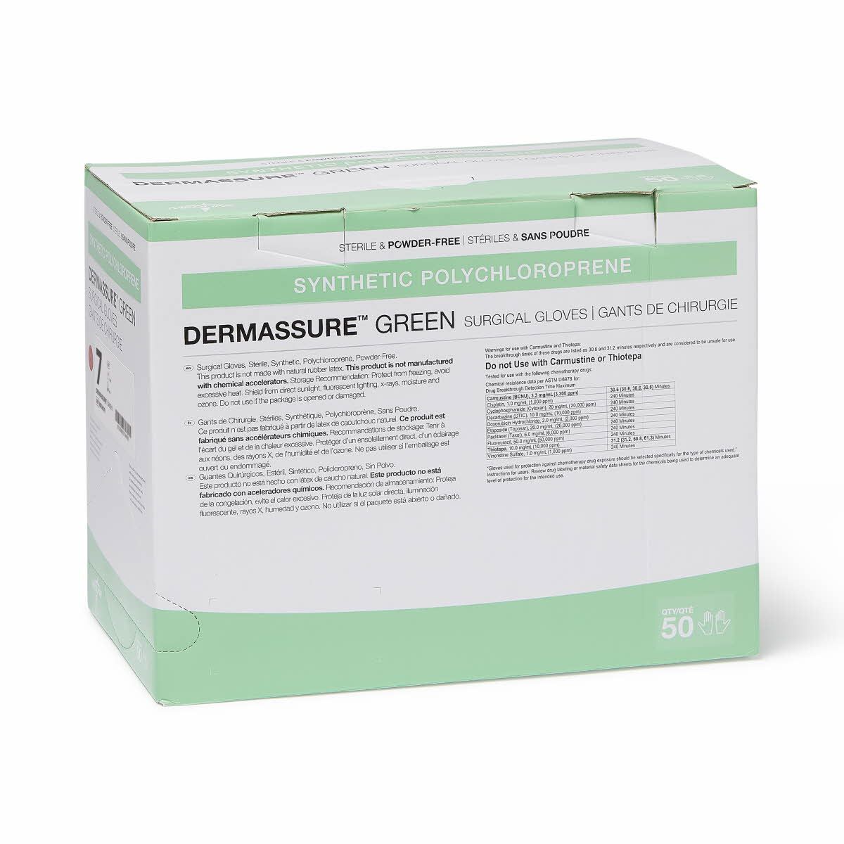 DermAssure Neoprene Surgical Glove St Pairs 7 200Ct