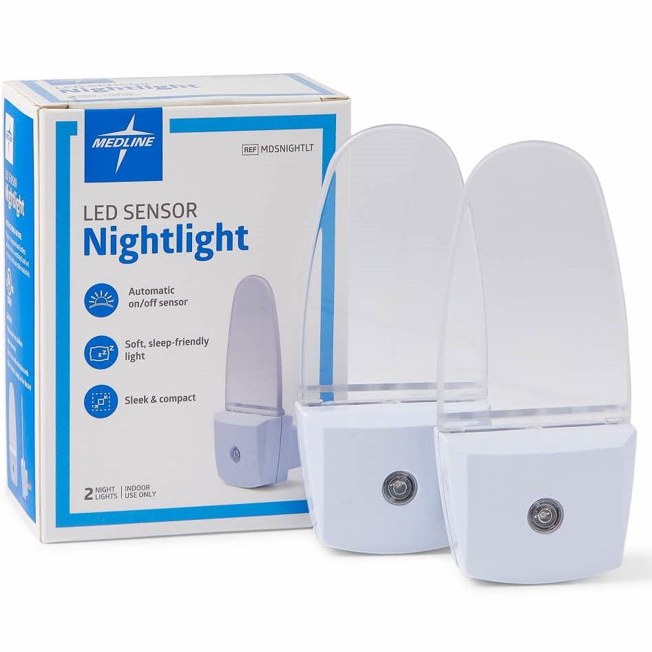 Medline Plug-In LED Nightlights 2/Pack