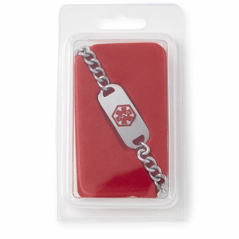 Medline Stainless Medical Alert Bracelet Heart 1Ct