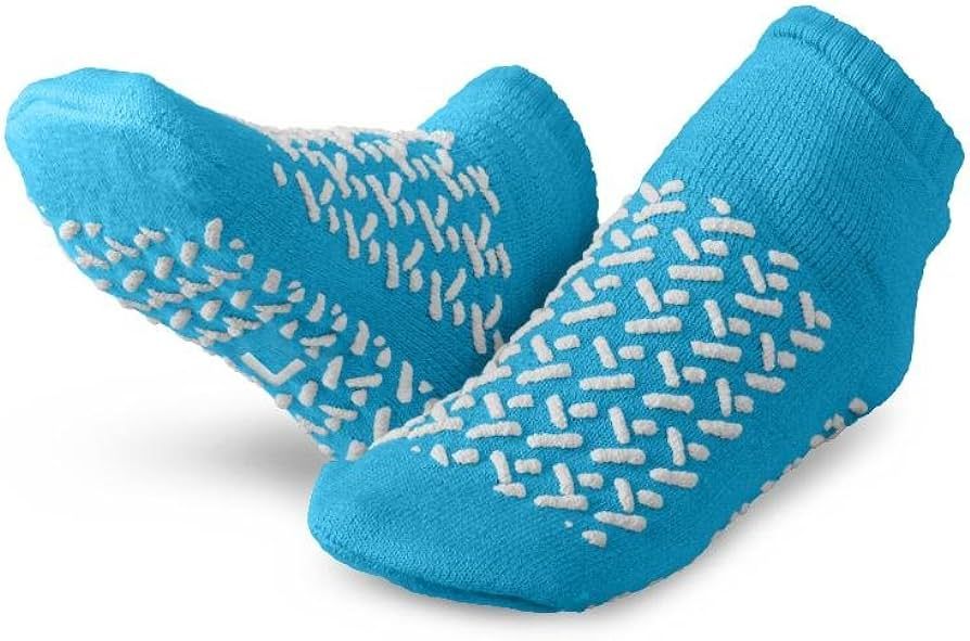 Double-Tread Slipper, Size 5XL, Blue, One Pair