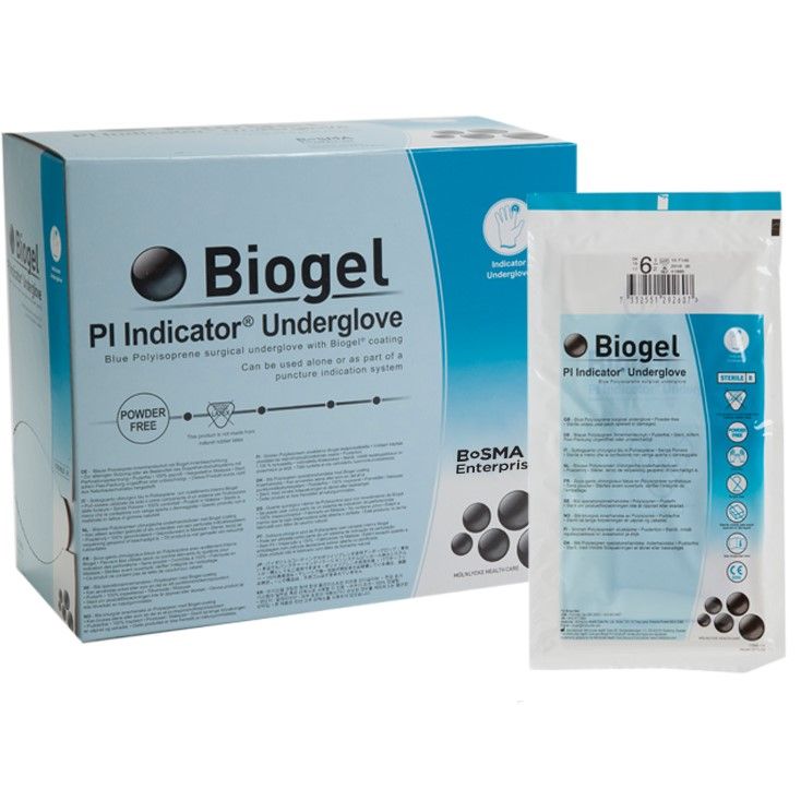 Biogel Puncture Indication Sterile Surgical Undergloves Size 7.0 50Ct