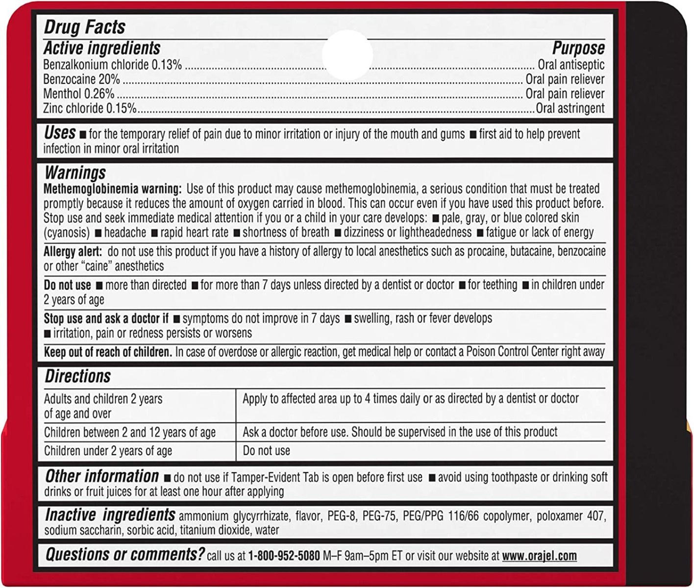 Orajel 4x Toothache and Gum Pain Cream 0.33 oz. 1Ct