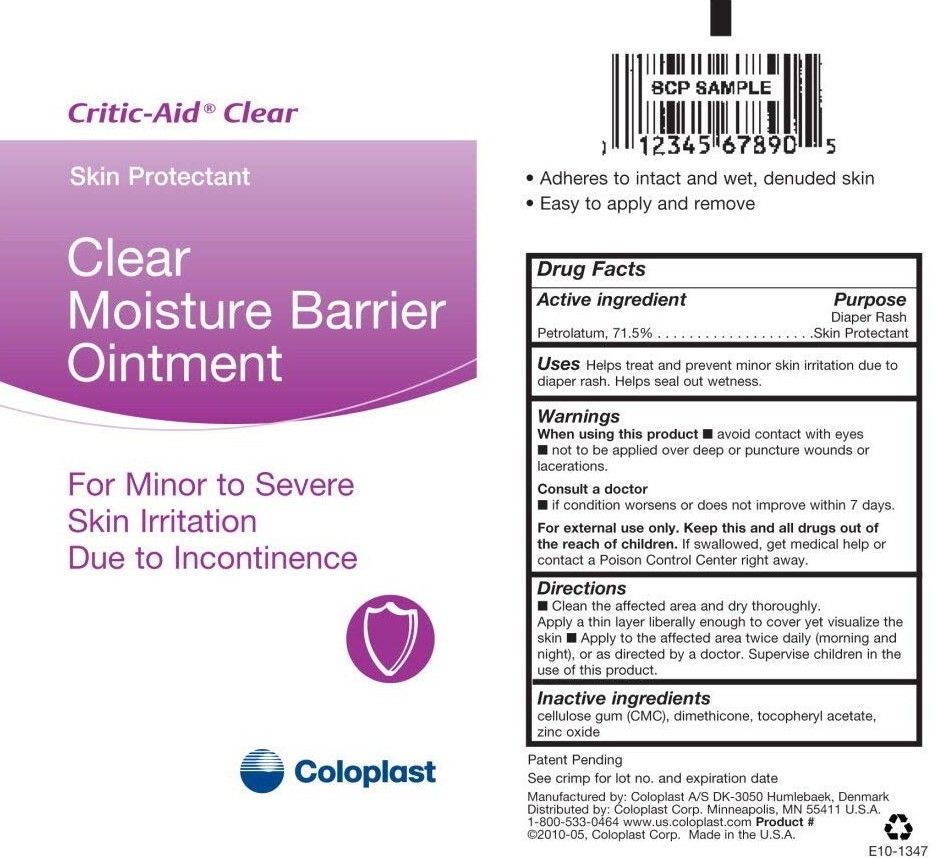 Coloplast Critic-Aid Clear Barrier Ointment 2.5oz 1Ct