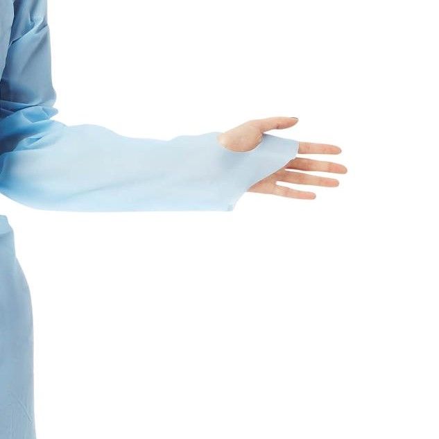 Medline Basic Poly Protective Medical Gown Reg/L 75Ct