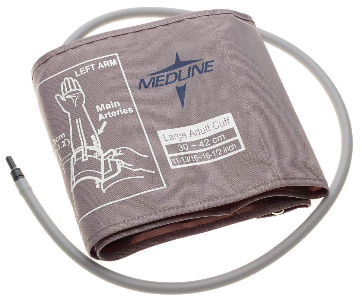 Medline Digital Blood Pressure Monitor Cuff Adult Large 1Ct