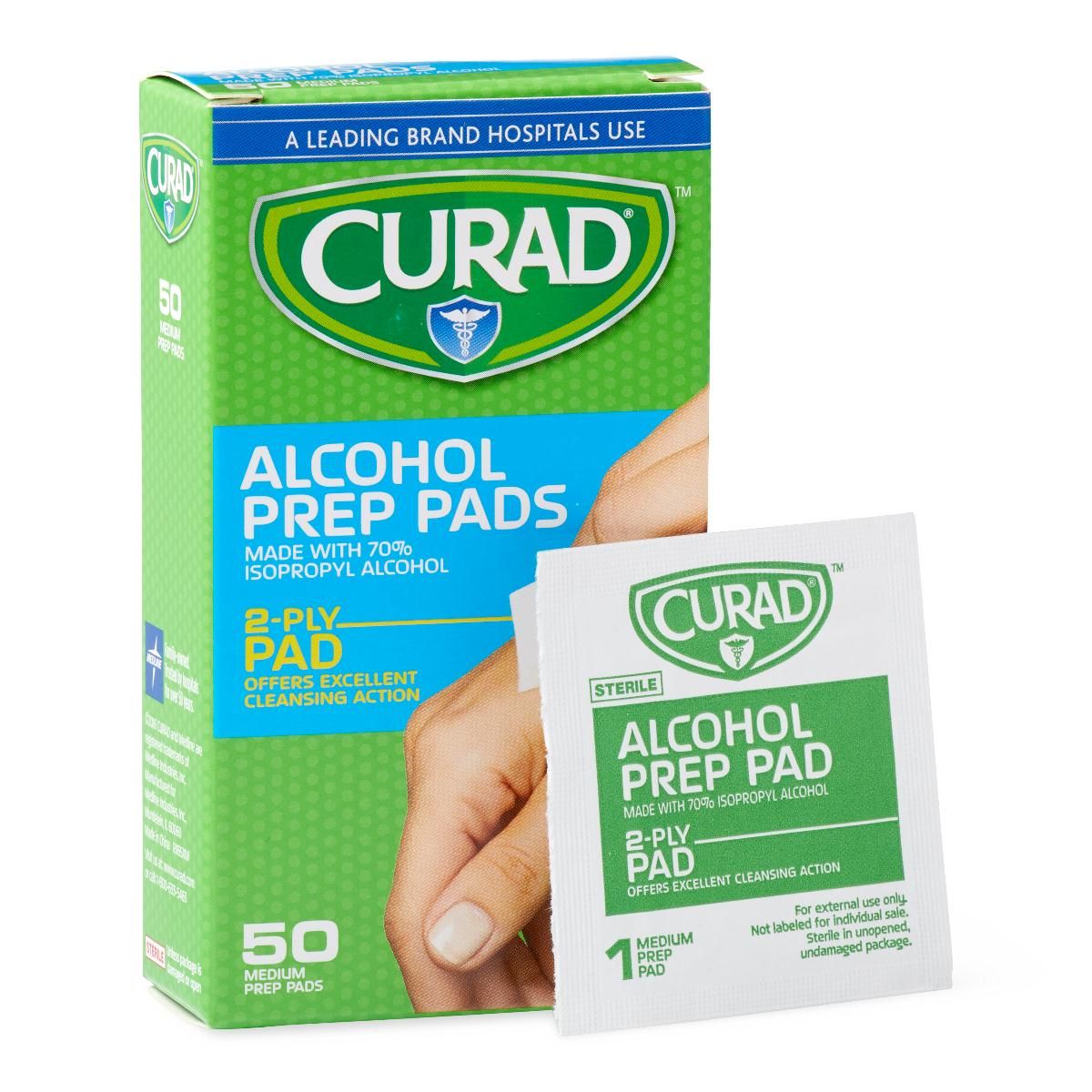 CURAD Alcohol Prep Pads 1200Ct