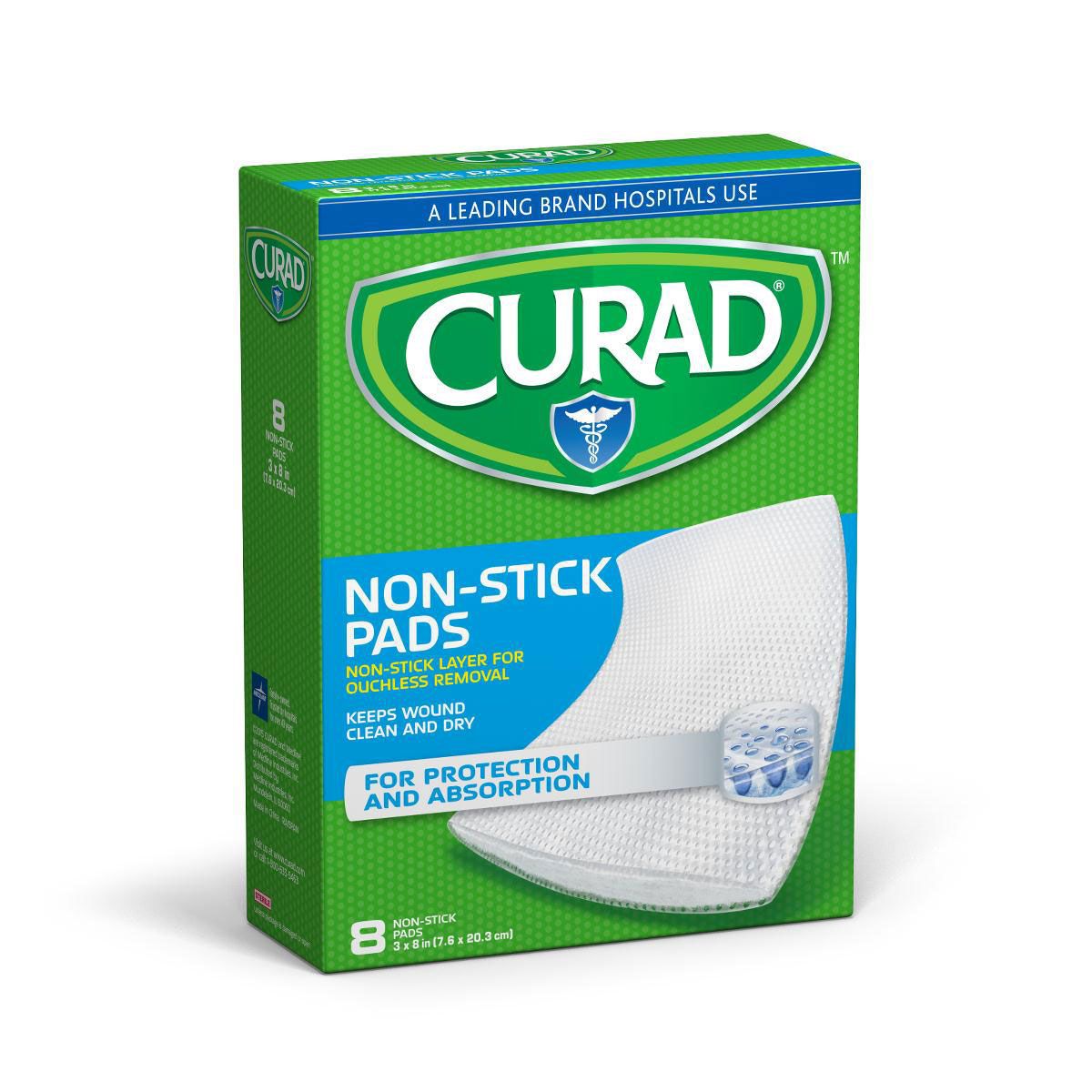 CURAD Sterile Nonstick Pad 3x8 96Ct
