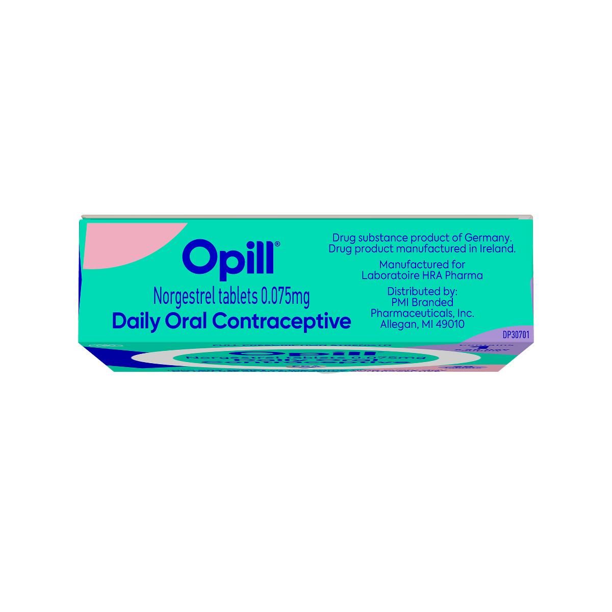 Opill Daily Oral Contraceptive Pill 0.075mg Norgestrel 28Ct