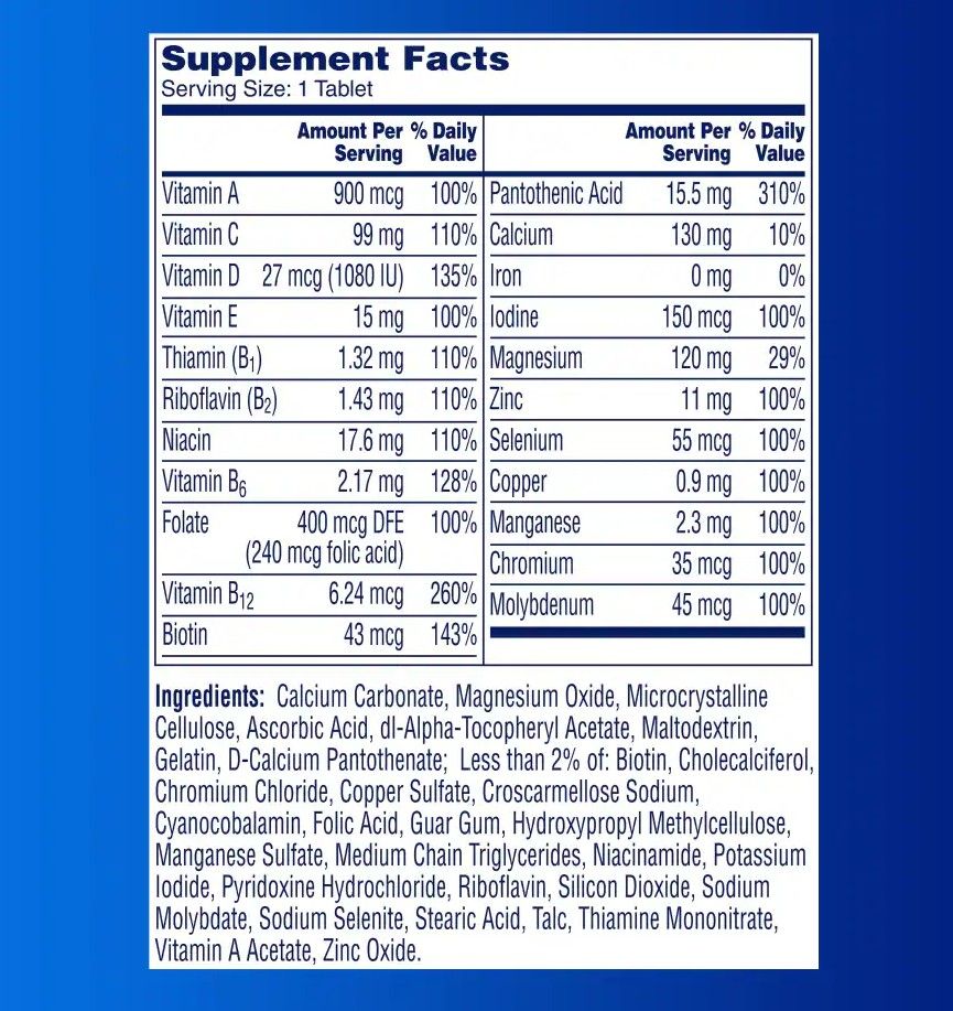 One A Day Men's Complete Multivitamins 60Ct