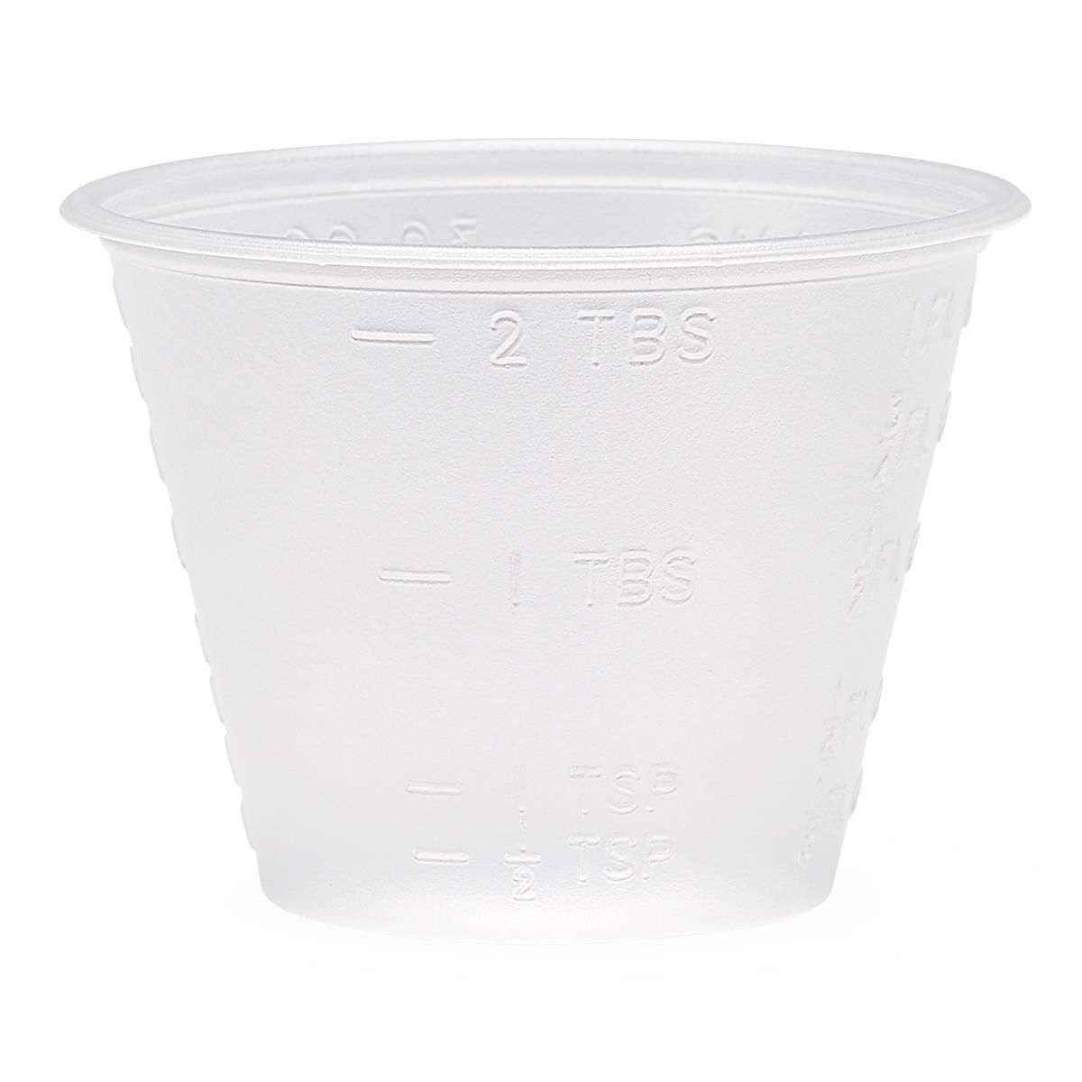 Medline Plastic Graduated oz./mL/TB/cc Medicine Cup 1oz 5000Ct