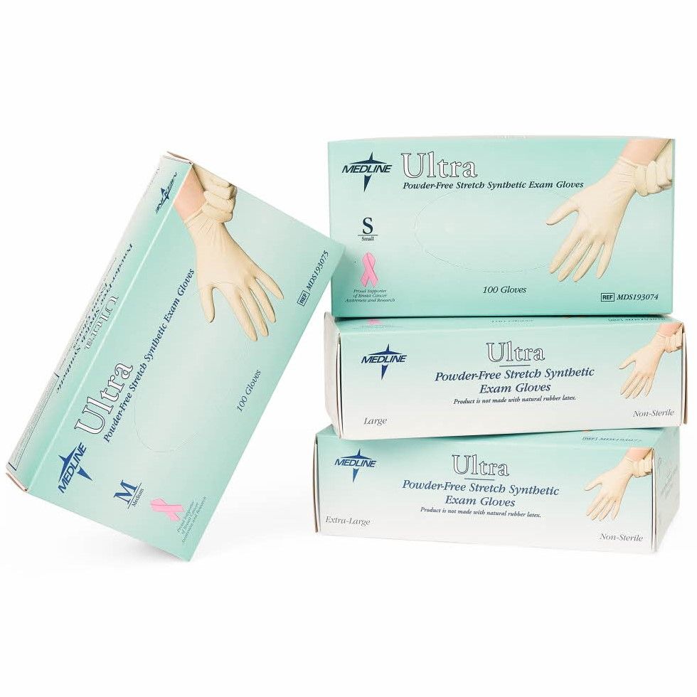Medline Ultra Stretch Vinyl Exam Gloves - Shop All
