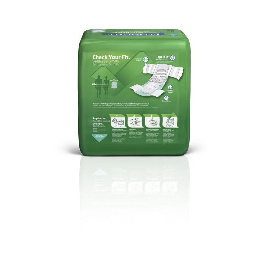 Medline FitRight OptiFit Stretch Ultra Brief L/XL 80Ct