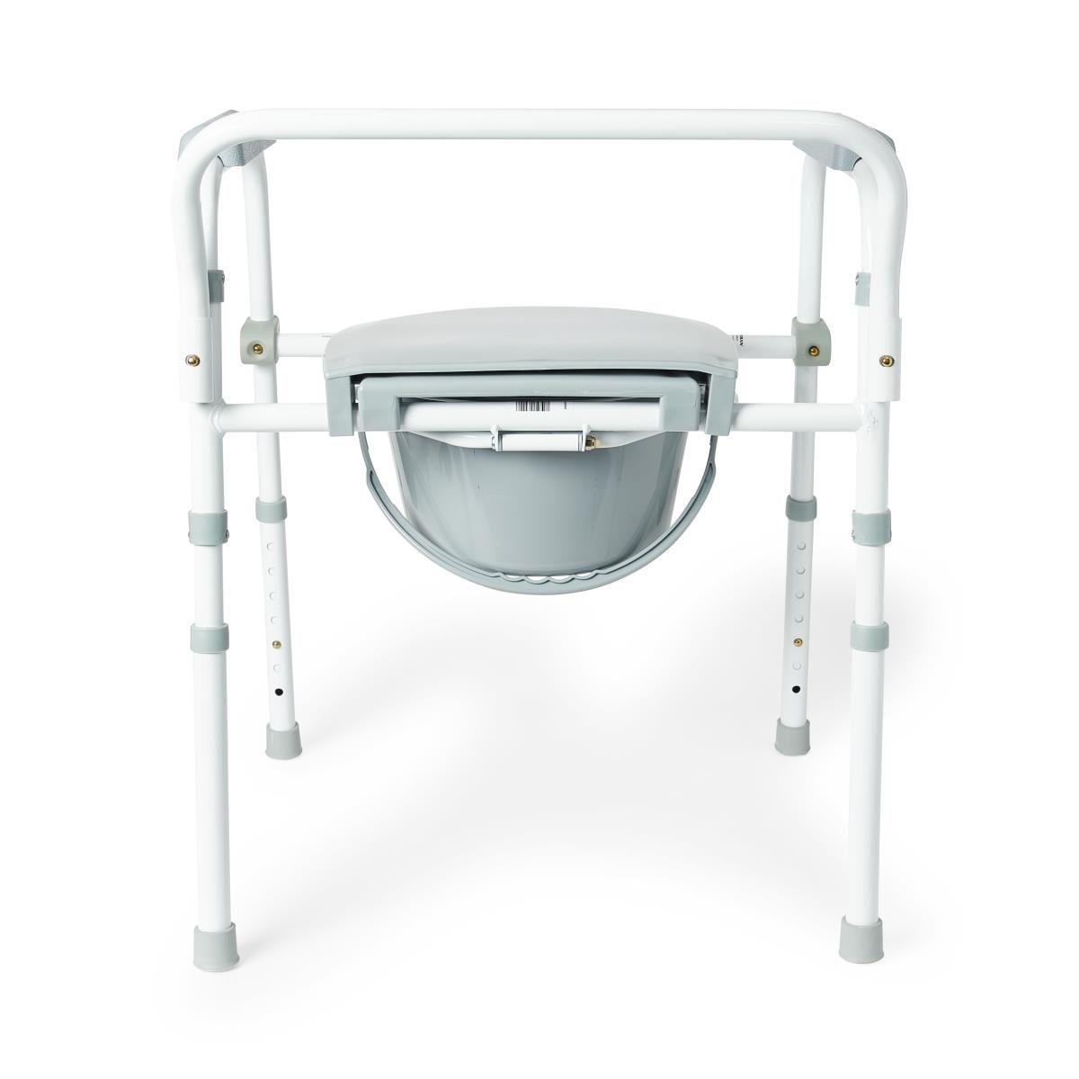 Medline 3-in-1 Folding Steel Commode Retail 350lb Cap 1Ct